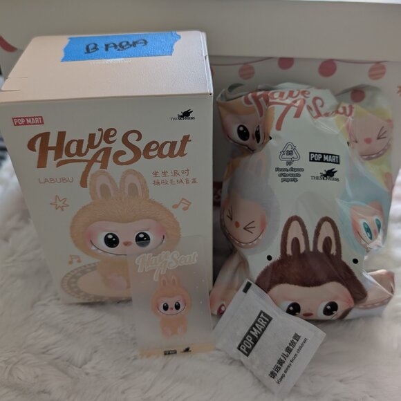POP MART | Accessories | Pop Mart Baba The Monsters Labubu Have A Seat ...